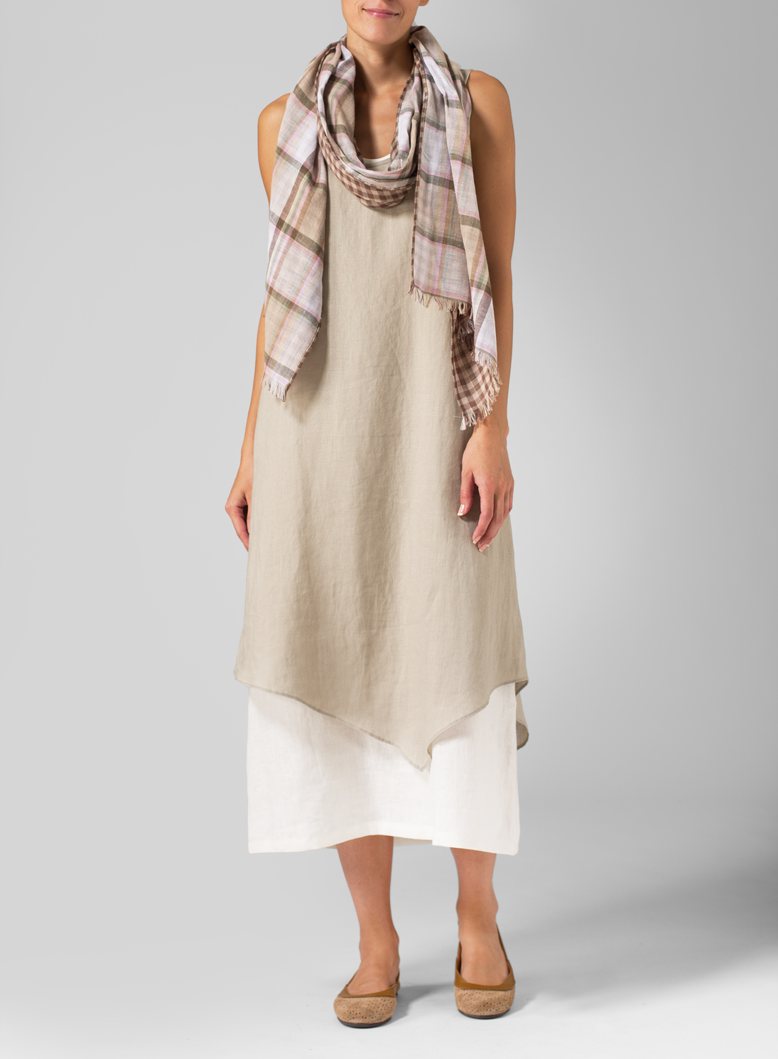 100% Cotton Double Layer Long Scarf