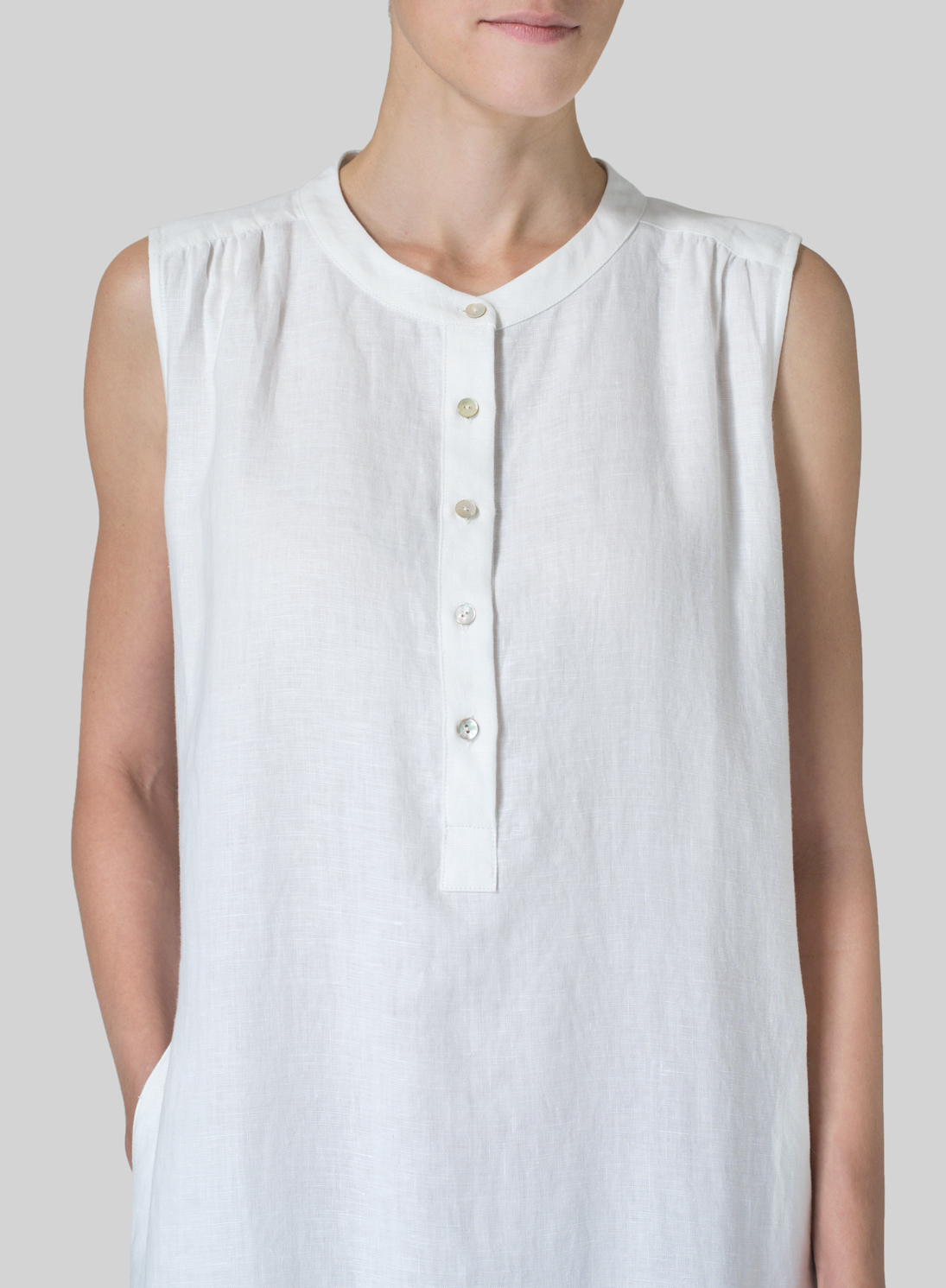 Linen Slip On Dress