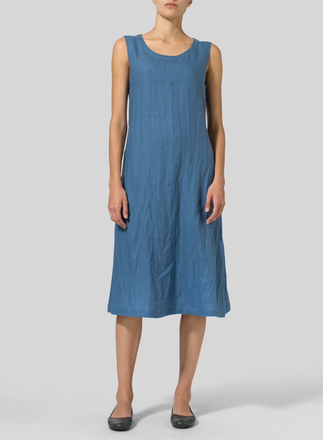 Linen A-Line Dress - Plus Size
