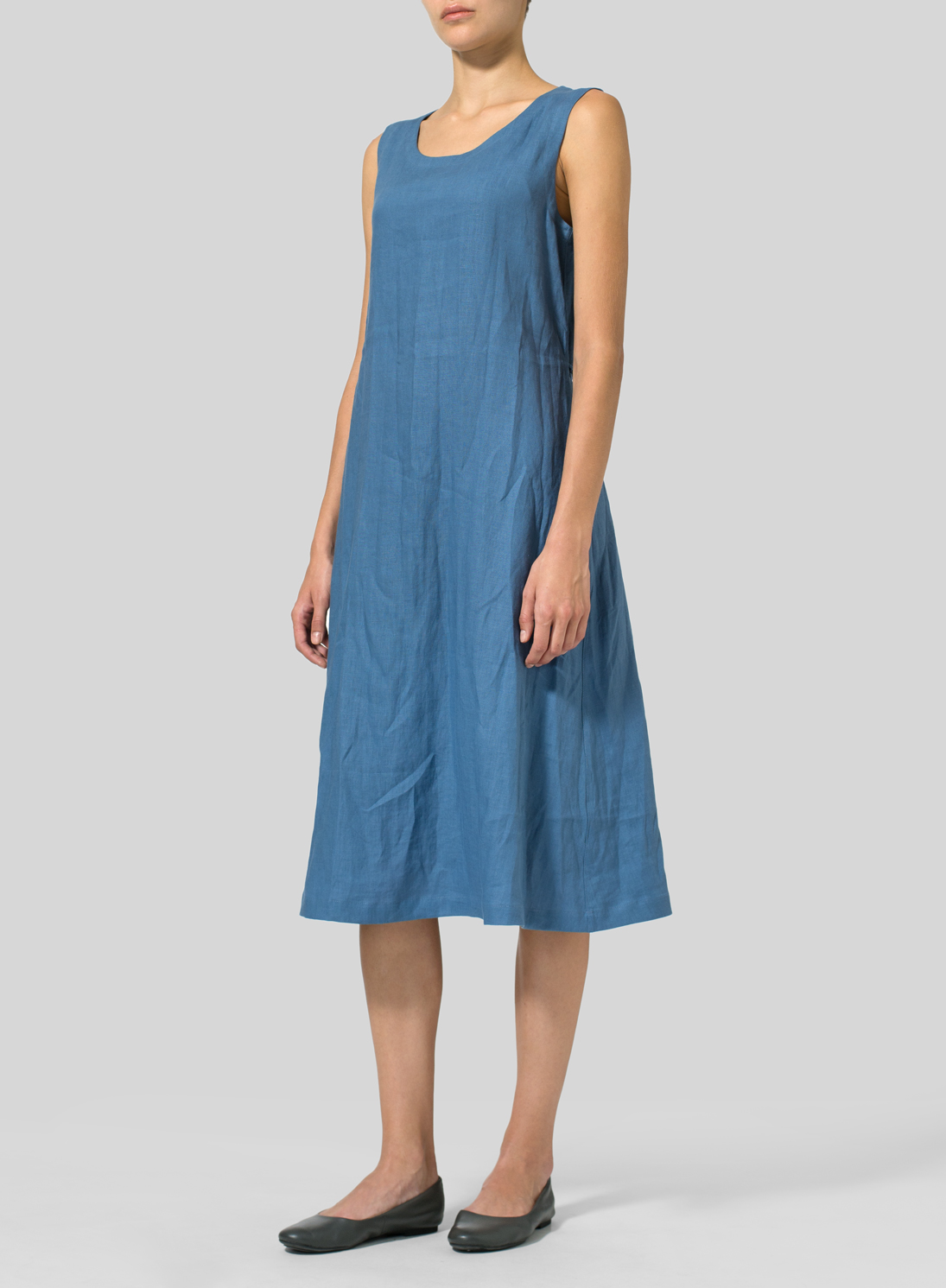 Linen A-Line Dress - Plus Size