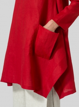 Linen Long Sleeve Top