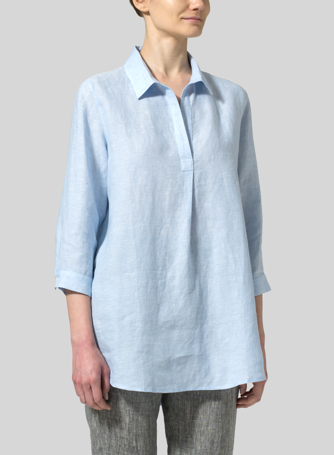 Linen Classic Collar Shirt