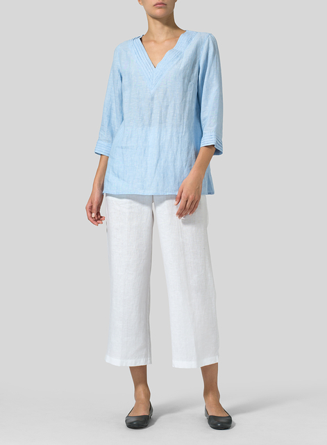 Linen Tops & Blouses | Missy Clothing